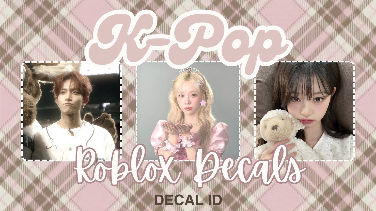 Cute K-POP 🤍 ROBLOX decals/decal ID 🍓 (Bloxburg/Royale High Journal)
