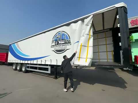 Tri-axle enclosed trailer,Large box trailer for sale,cargo trailers near me,truck trailer curtains