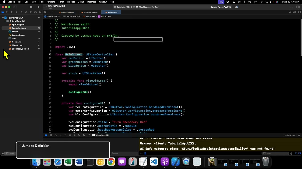iOS Development with UIKit - 41 - UISplitViewController