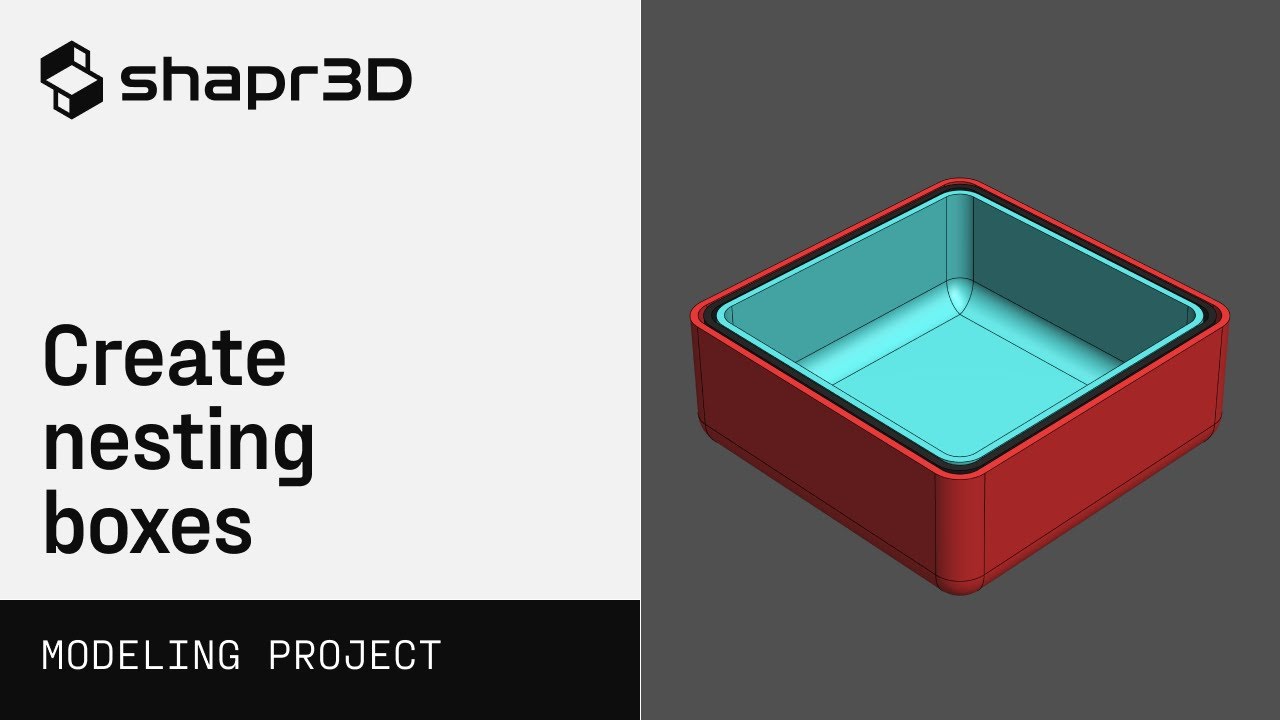 Create nesting boxes | Modeling projects