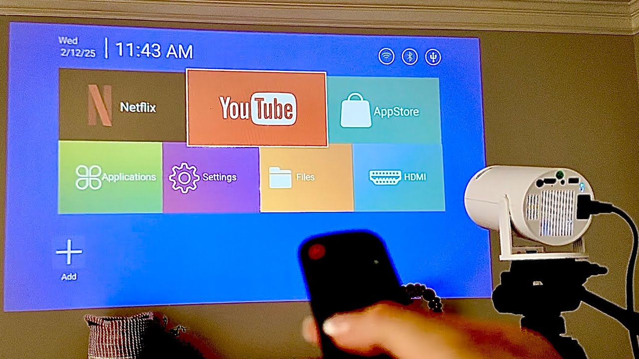 Best Mini Projector? - Watch easy set-up WiFi 6 or Bluetooth, 4K 1080, Auto Keynote Focus