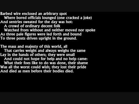 Weekend Poetry Readings: WH Auden reads “The Shield Of Achilles ...