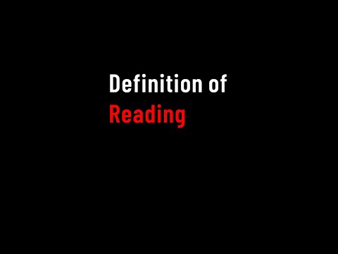 Definition of Reading