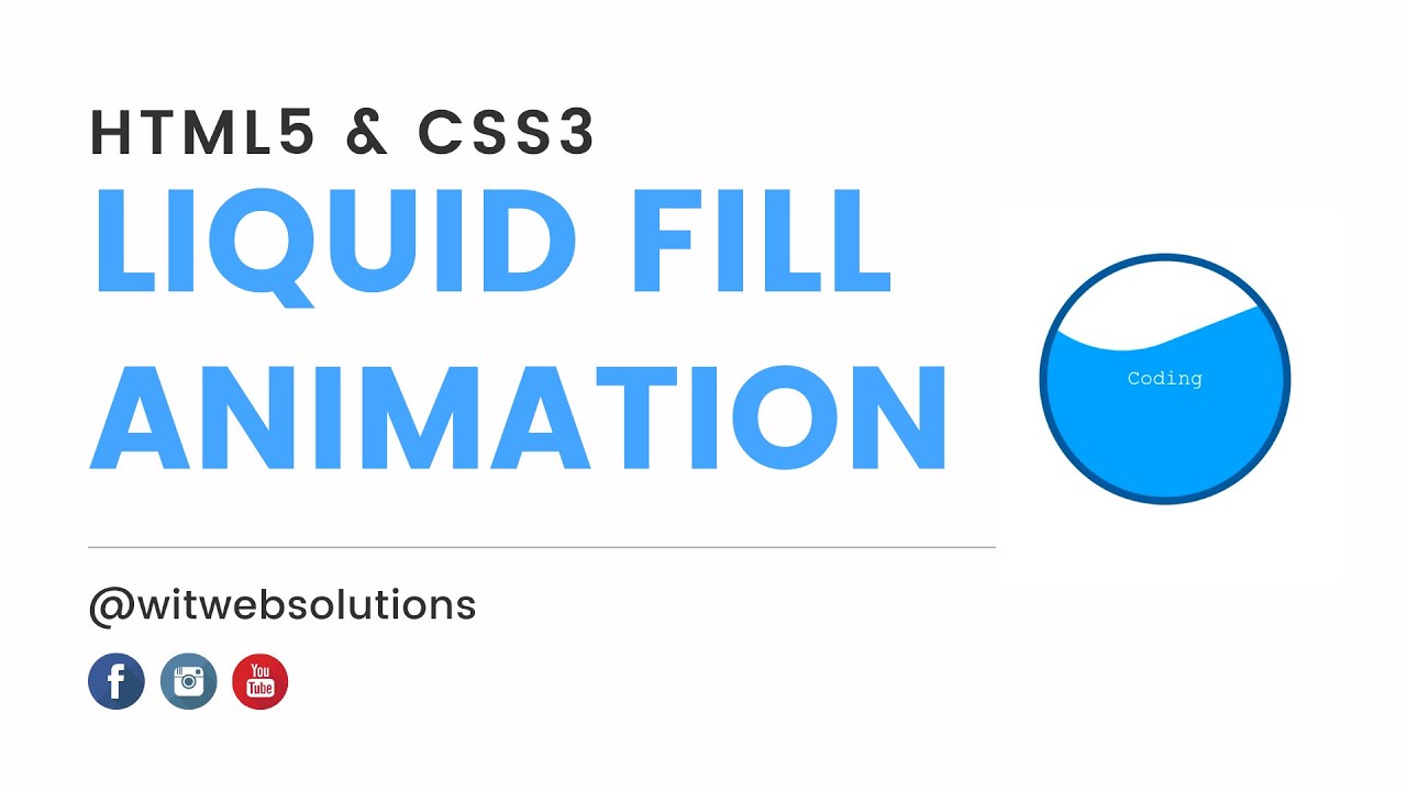 Liquid Fill Animation | HTML & CSS for Beginners