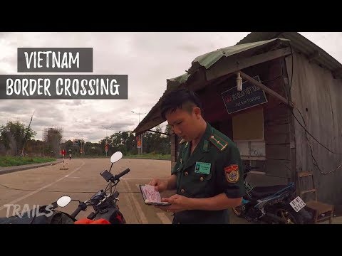 Crossing Vietnam Border to Cambodia on a Motorbike Vietnamese Plates