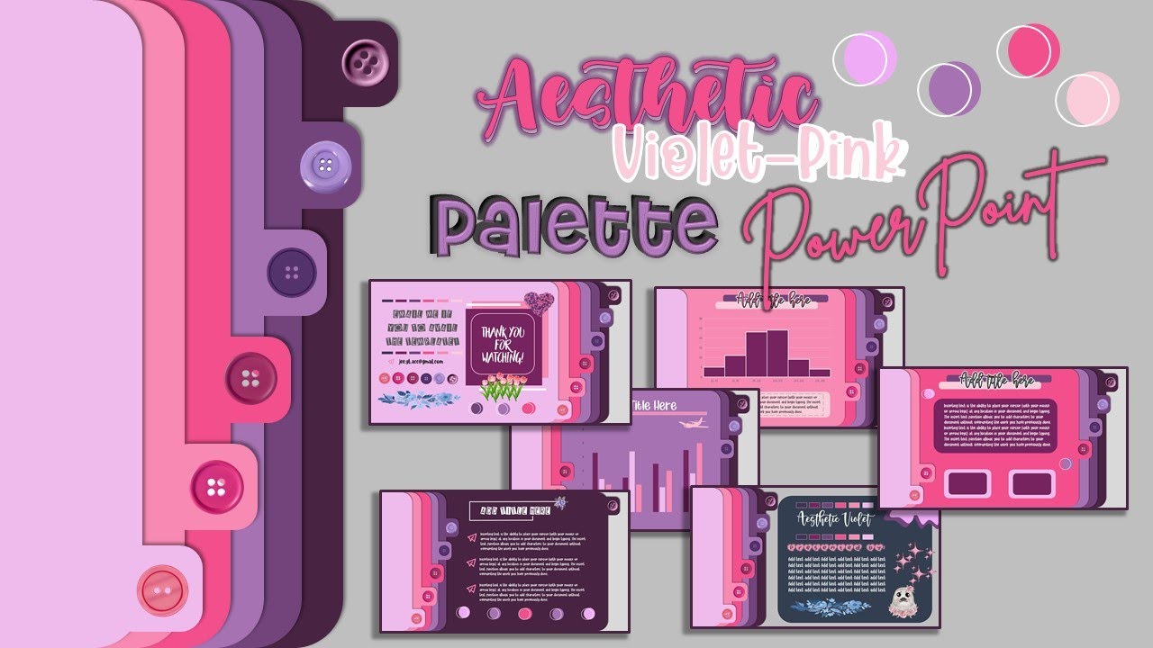 Aesthetic Violet PowerPoint Template | PPT#28.1 | Animated Slide (Morph Transition) | Premium