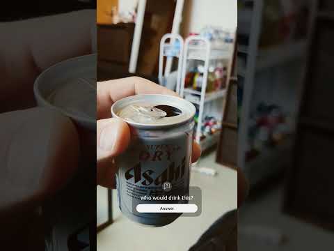 Experience a 4 oz can of Asahi beer. Only in Japan. #japan #shorts #beer #asahi
