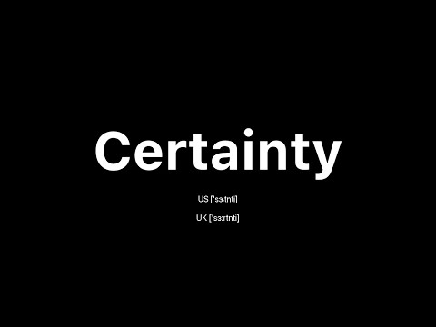 How to Pronounce Certainty: 🇺🇸 American English vs. 🇬🇧 British English