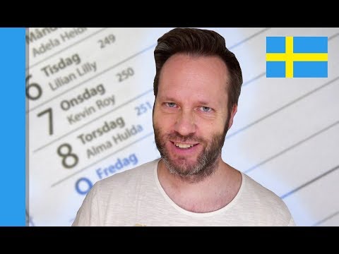 Swedish Calendar Name Days