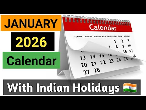 Jan 2026 Calendar | 26 Jan 2026 | Makar Sankranti | Pongal 2026 | New Year 2026 | Calendar 2026
