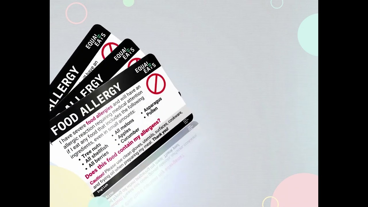 Equal Eats Customized Allergy Card Video