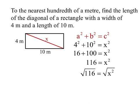 Word Problems Involving the Pythagorean Theorem
