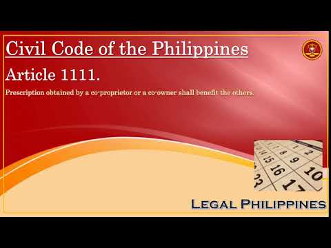 Civil Code of the Philippines, Article 1111