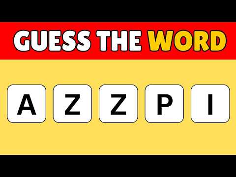 Guess the Word from Scrambled Letters🤔🧠| Scrambled Word Quiz