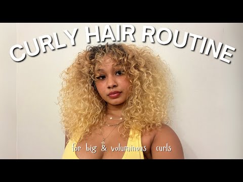 CURLY HAIR ROUTINE FOR THICK & JUICY CURLS | NATURAL CURLY HAIR 2025
