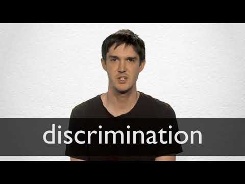How to pronounce DISCRIMINATION in British English