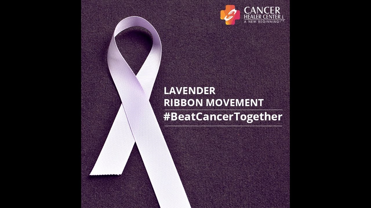 Lavender Ribbon Movement by Cancer Healer Center to #BeatCancerTogether