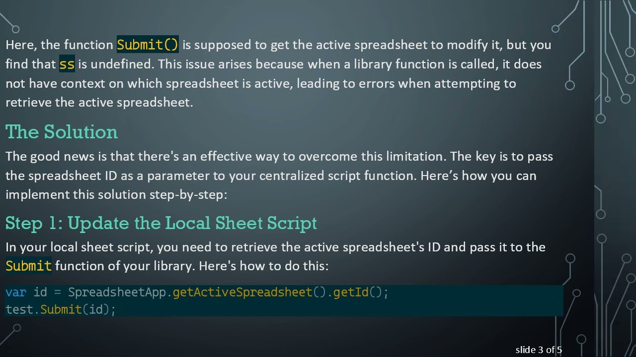 How to Use getActiveSpreadsheet() in Google Apps Script Library Functions