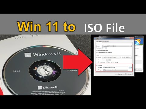 Convert Windows 11 DVD to an ISO file #iso #dvd #windows10 #windows11