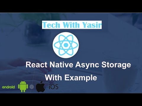 Async Storage in React Native With Example |Async and Await |2021| React Native by TechWithYasir