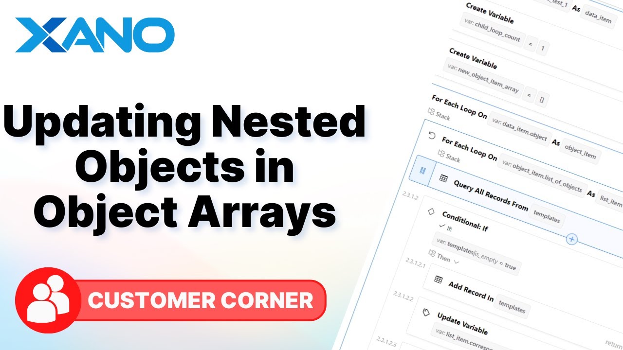 Updating Nested Objects in Object Arrays