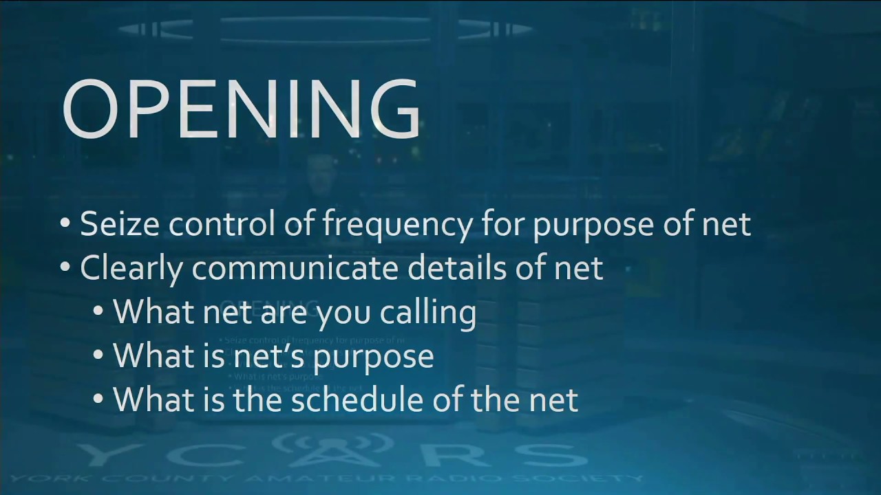 YCARS - Net Control Training