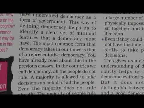 Broader meaning of democracy class 9th civics