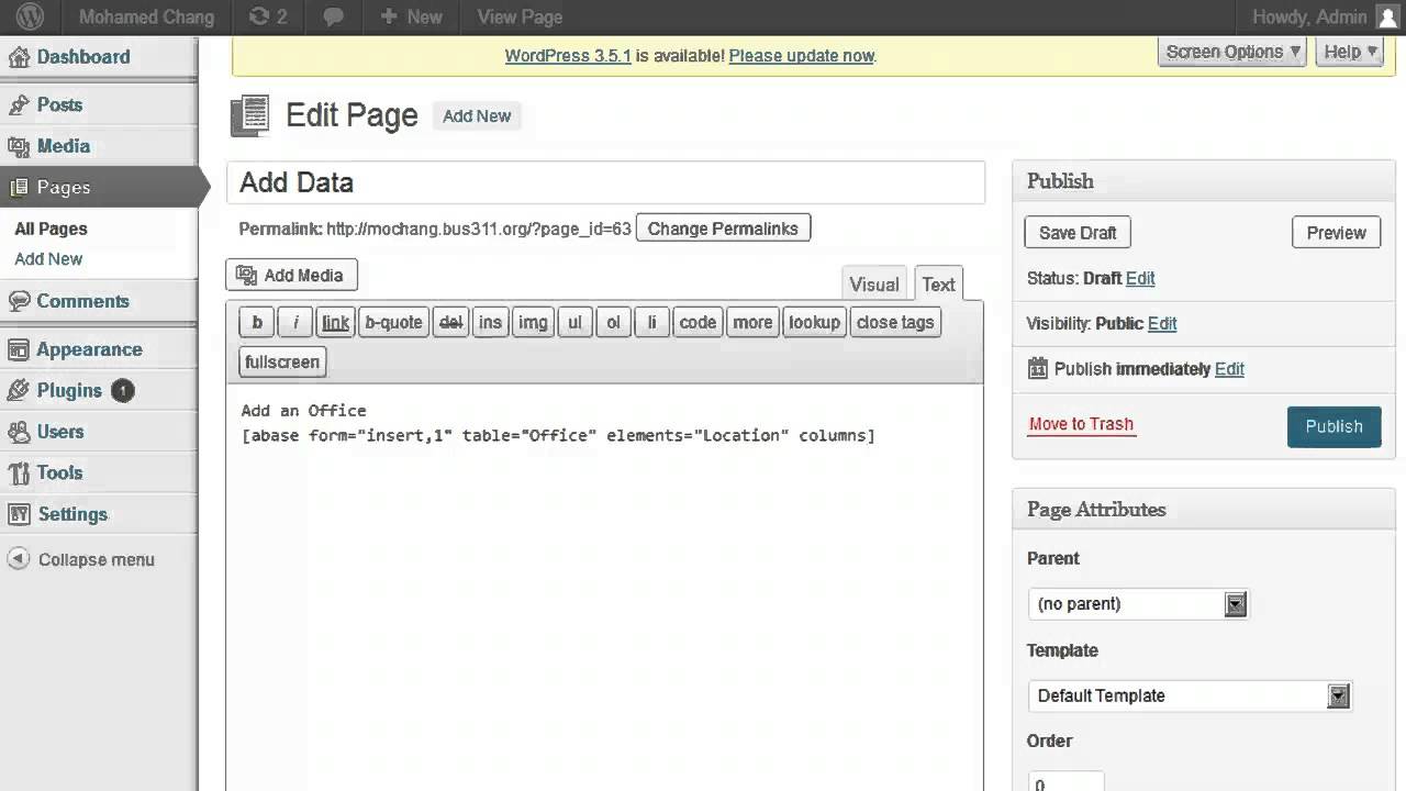 Database Assignment 2-2 - Add Data Forms Part 1