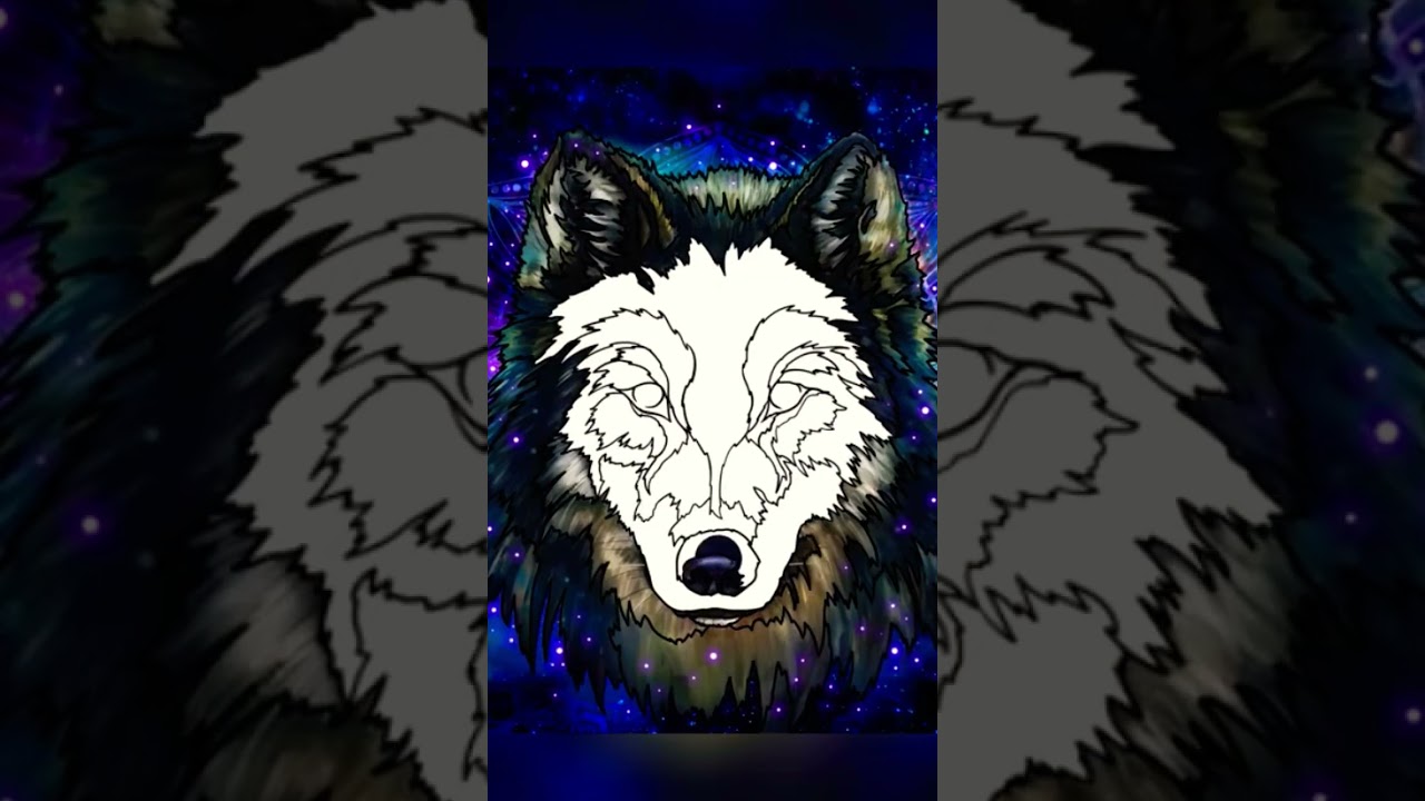 Wolf 🐺 #wolf #wolfteam #colour #drawing #colourful #childrensbooks #tranding