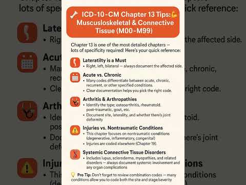 ICD-10-CM Tips: Chapter 13