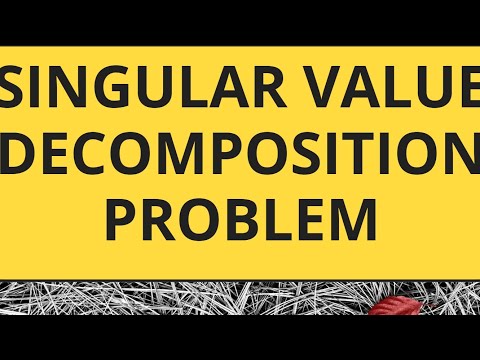 Singular Value Decomposition (SVD) Problem | Full Explanation by Going Via