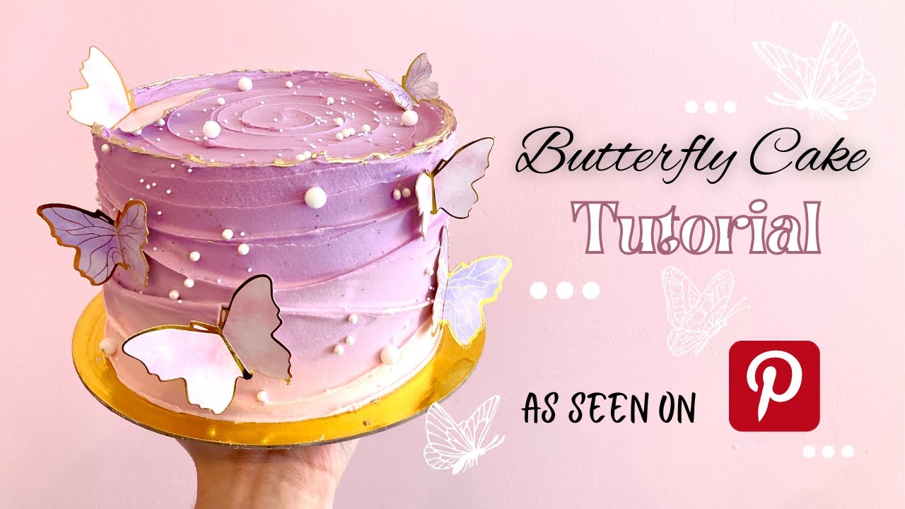 Pinterest Butterfly Cake Tutorial