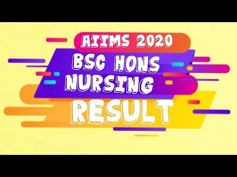 #Aiims bsc Hons nursing result 2020