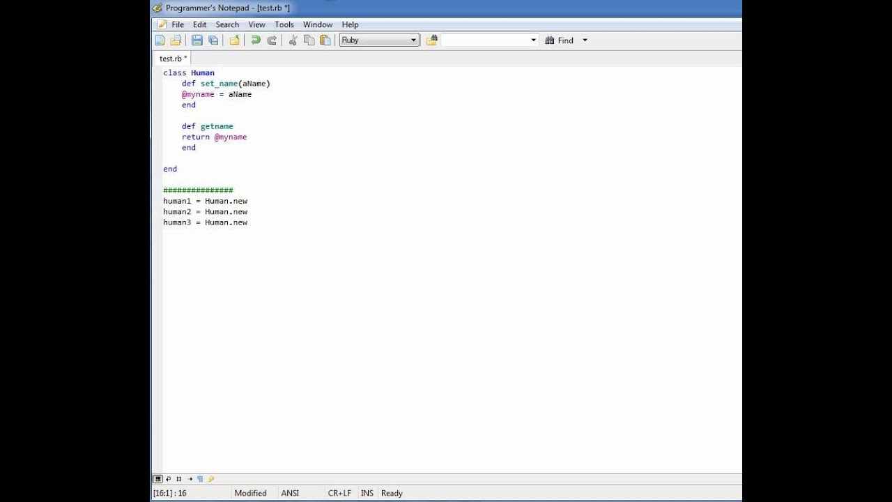 Ruby Programming Tutorial: Part 2 - Classes, Methods, Objects