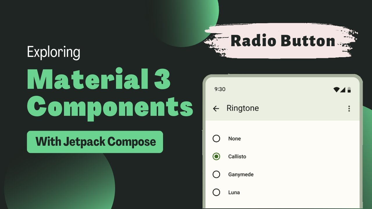 Radio Button | Exploring Material Design 3 Components | Jetpack Compose | Android | Kotlin