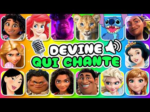 Devine 50 CHANSONS spécial DISNEY 🎙️🎶🌈 Vaiana 2, Le Roi Lion, Lilo & Stitch, Vice-Versa 2, Ariel