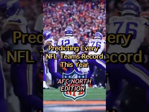 Predicting Every NFL Teams Record This Upcoming 2024-2025 Season (AFC North) #shorts #nfl #viral