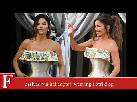 Lauren SƔnchez Dazzles in Corseted Gown at Jeff Bezos' Wedding Festivities in Venice, Italy