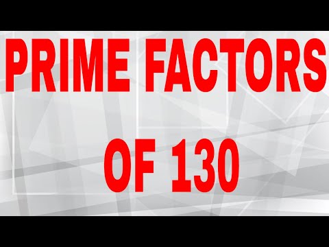 Prime factors of 130