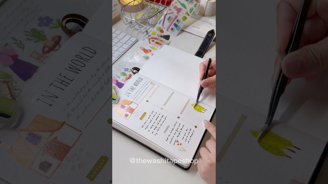 ASMR Aesthetic Journaling | Journal With Me  | The Washi Tape Shop