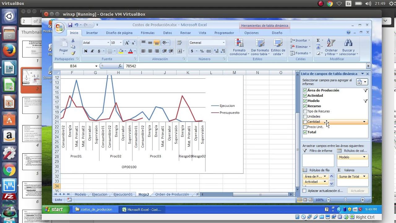 Determinación de Costos de Producción con MS Excel