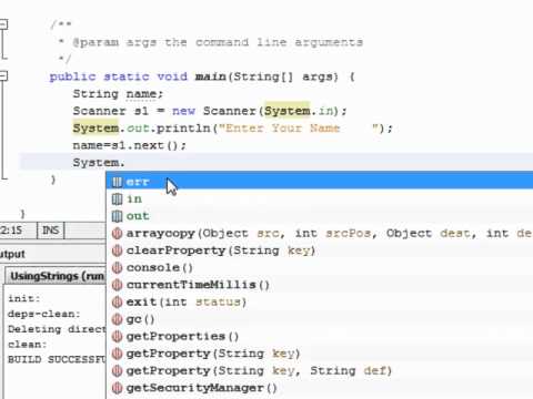 Using Strings in Java- Example.wmv