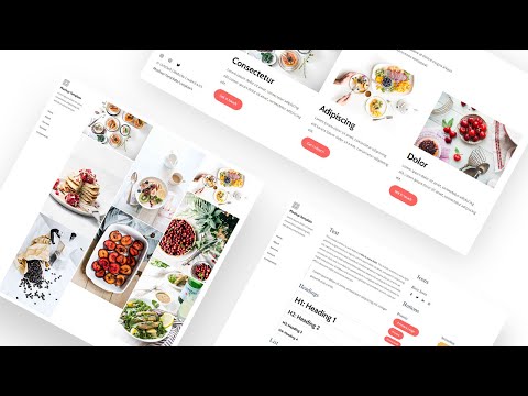 Food Landing Page HTML CSS | Free Code