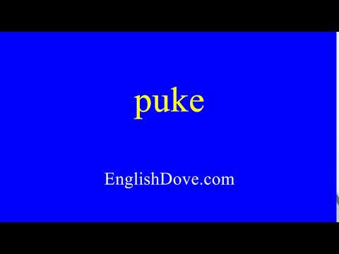 How to pronounce puke in American English.