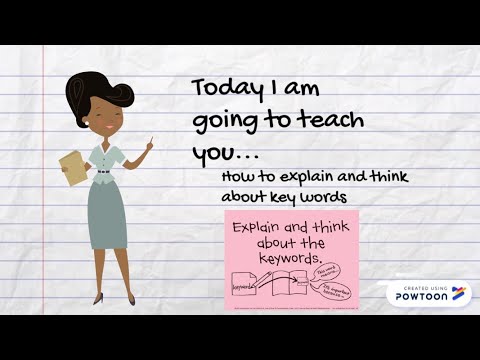 Understanding the Meaning of Key Words in NF Text.