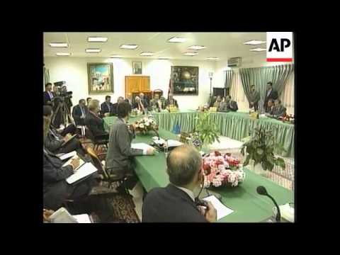 Gaza - International conference called by Arafat