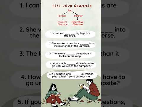 Farther VS Further | Explanation video | When to use? #shorts #english #grammer #viral #howto