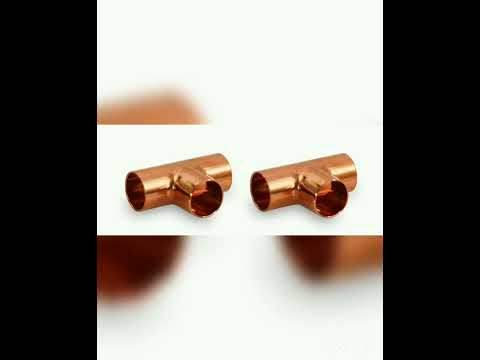 Copper Tee Fittings.