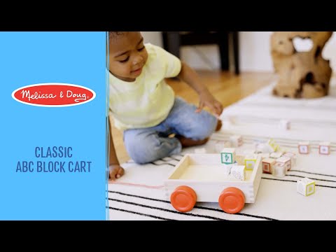Melissa & Doug Classic ABC Block Cart
