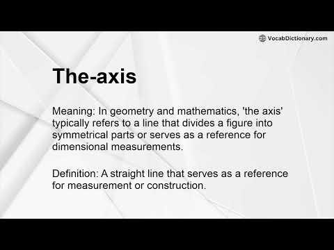 The-axis Meaning